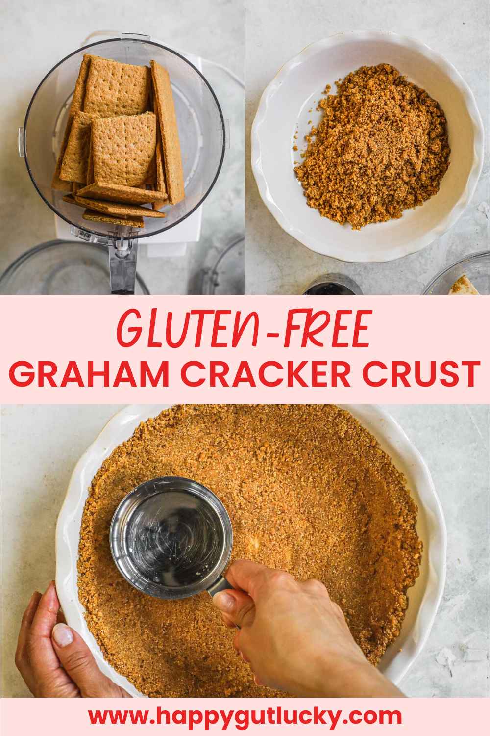 Gluten-Free Graham Cracker Crust - Happy Gut Lucky